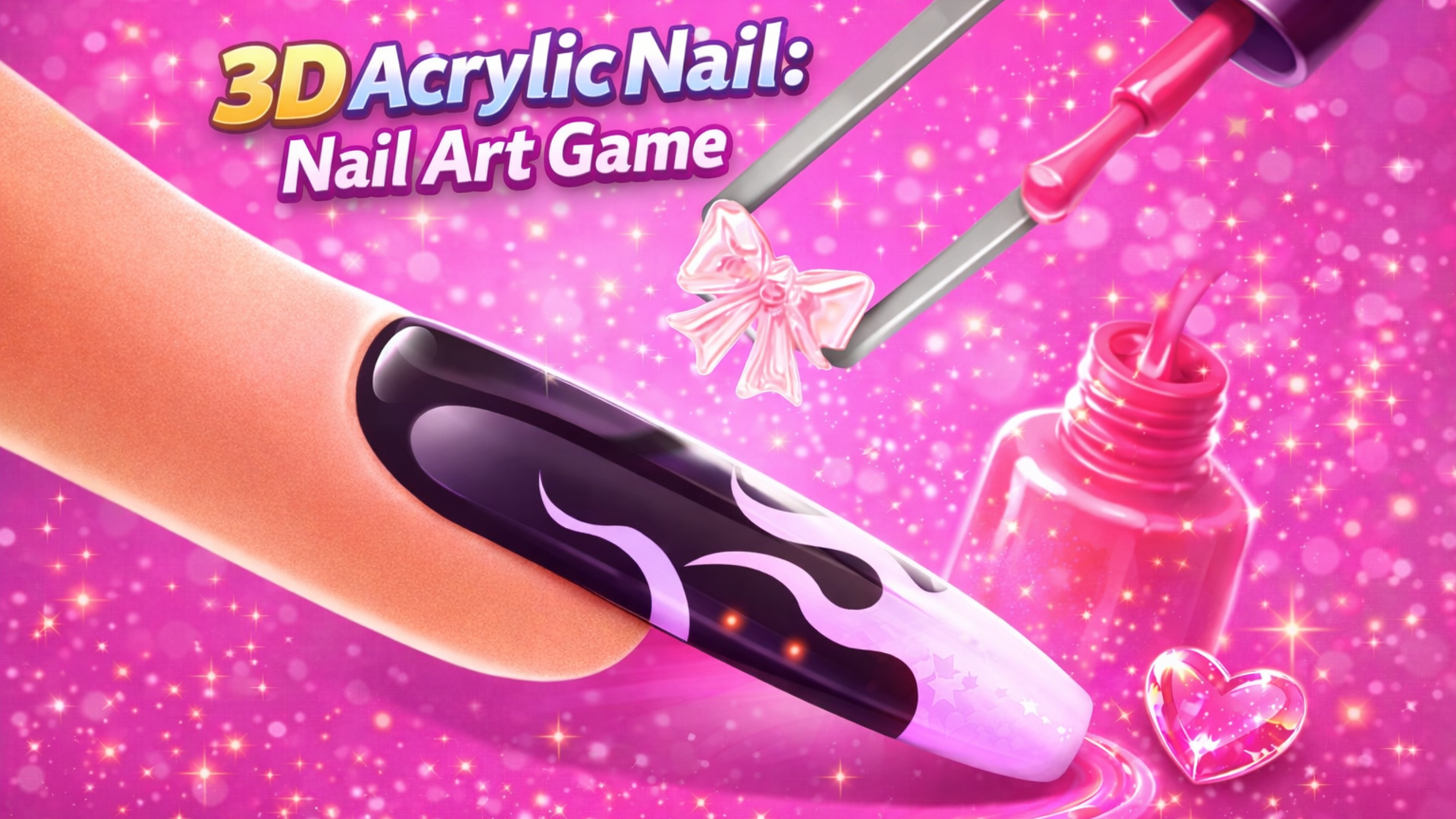 3D Acrylic Nail: Nail Art Game — play on Playgama (by Bravestars)